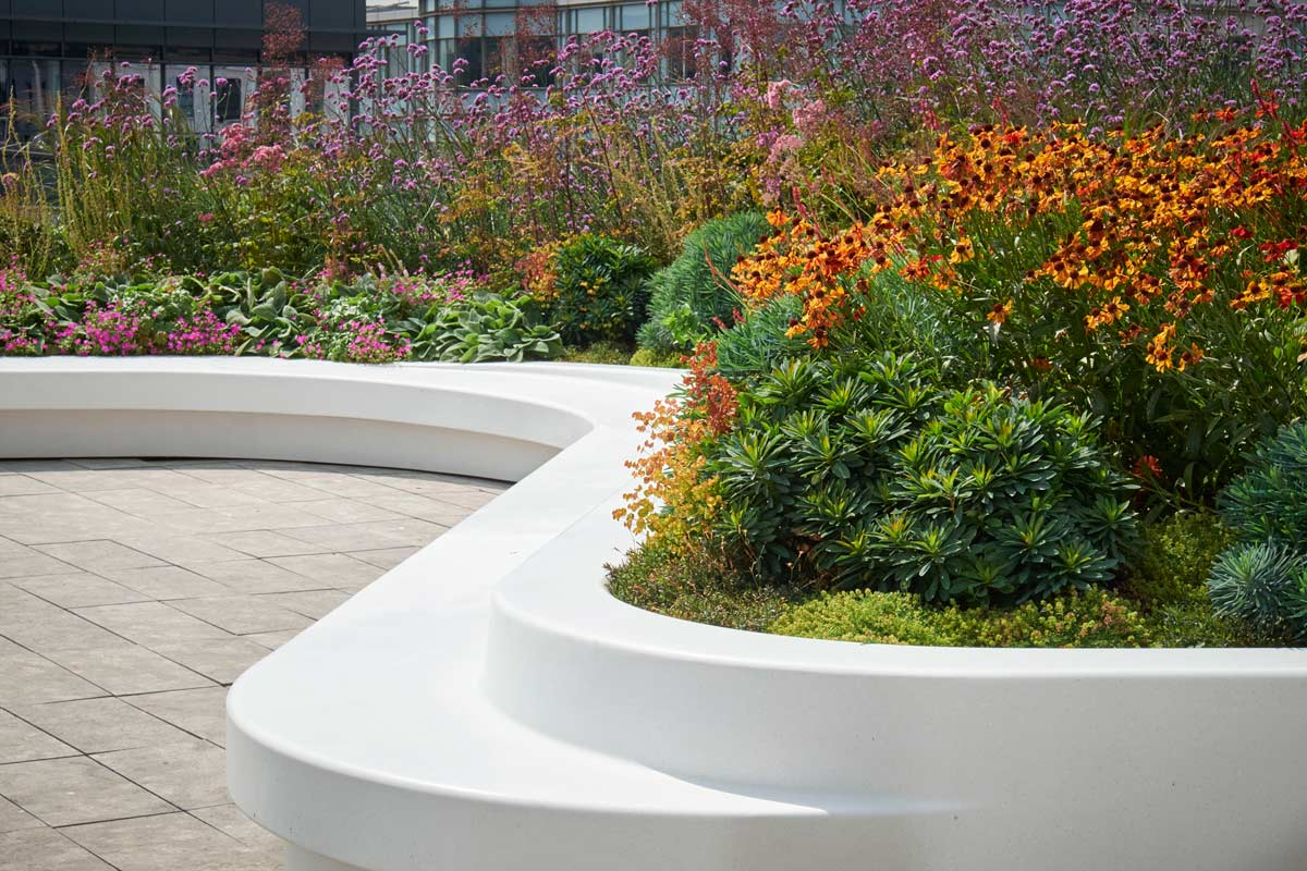 GRC Garden Planter Bench - arturbanfurniture.com